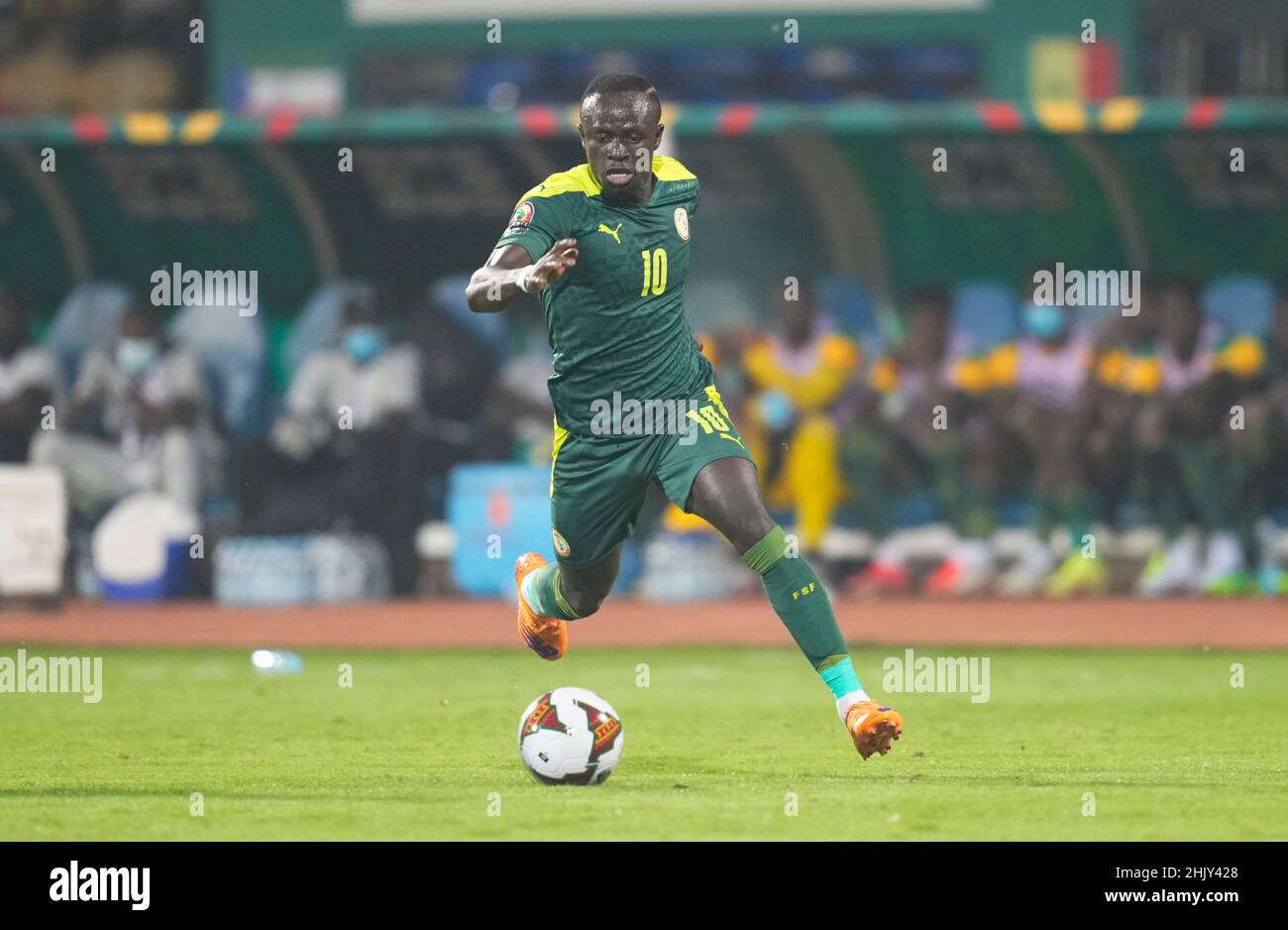Yaounde, Cameroon, January, 30, 2022: Sadio Mané of Senegal during Senegal versus Equatorial ...