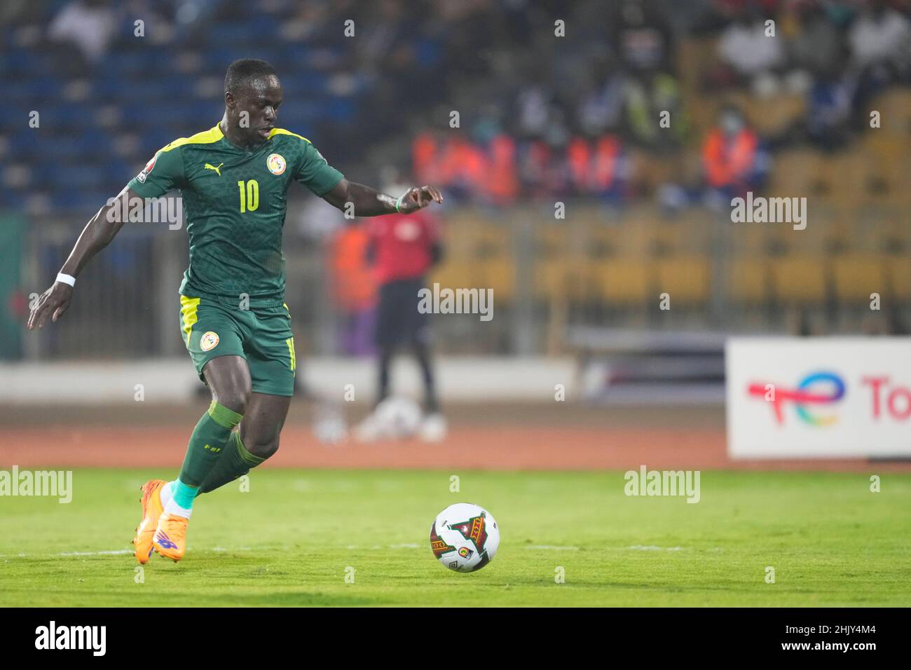 Yaounde, Cameroon, January, 30, 2022: Sadio Mané of Senegal during Senegal versus Equatorial ...