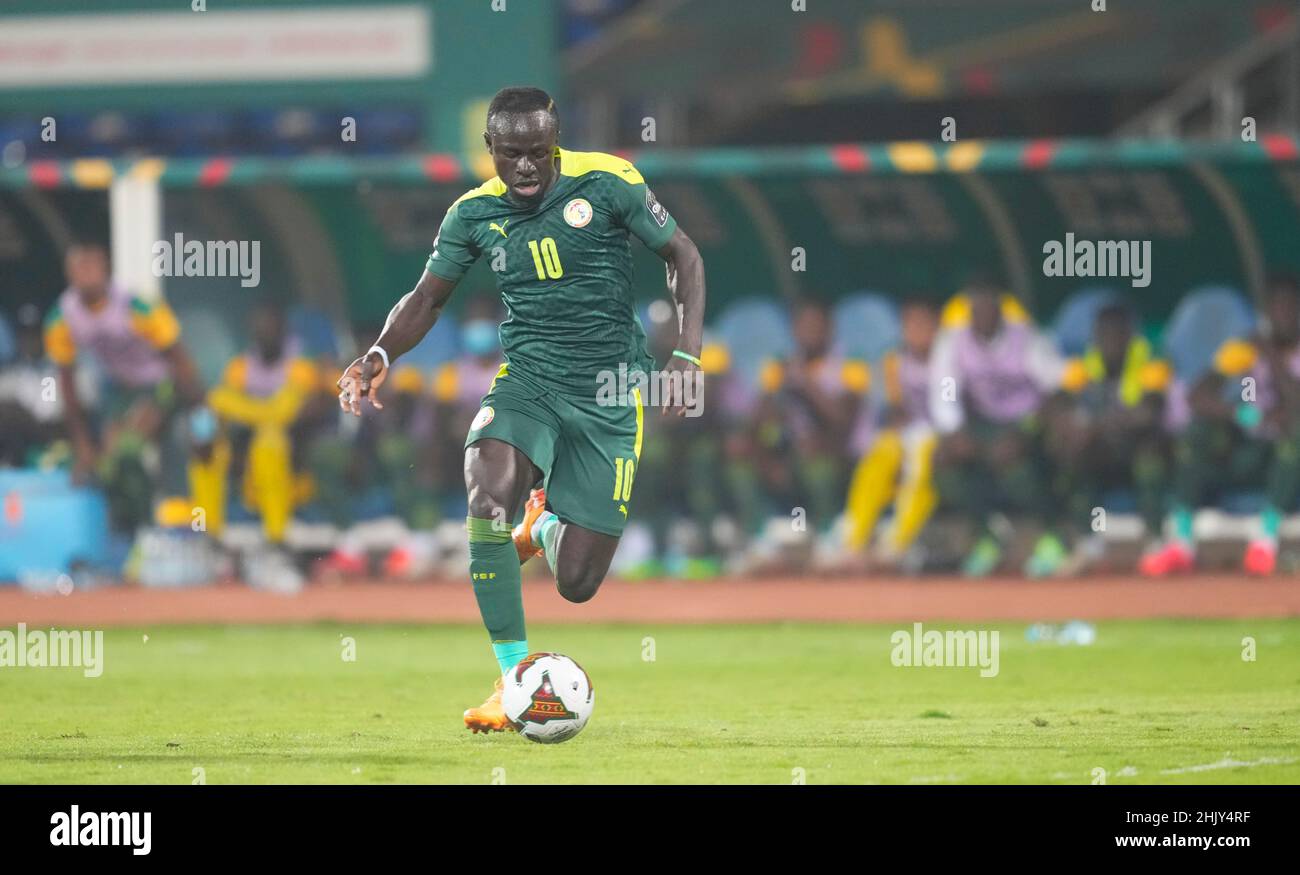 Yaounde, Cameroon, January, 30, 2022: Sadio Mané of Senegal during Senegal versus Equatorial ...