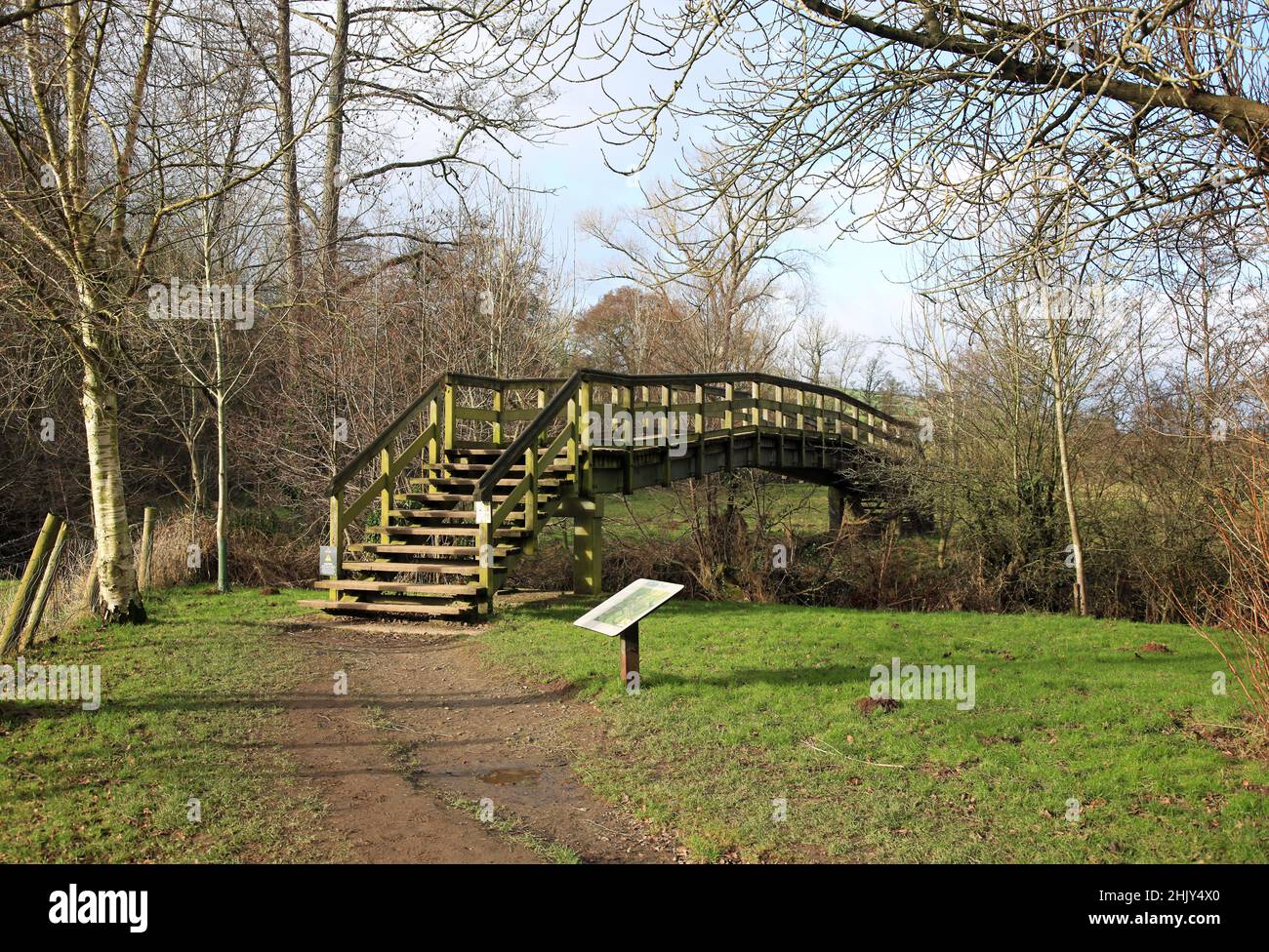 Entrance to the grounds of Clun castle, Clun, Shropshire, England, UK ...