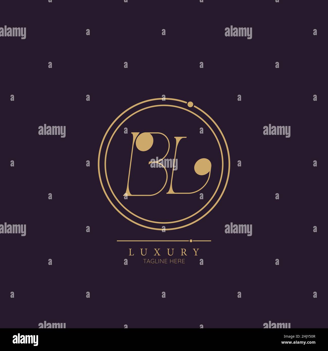 Unique modern BL Letter Business Logo Design Alphabet Icon Vector ...
