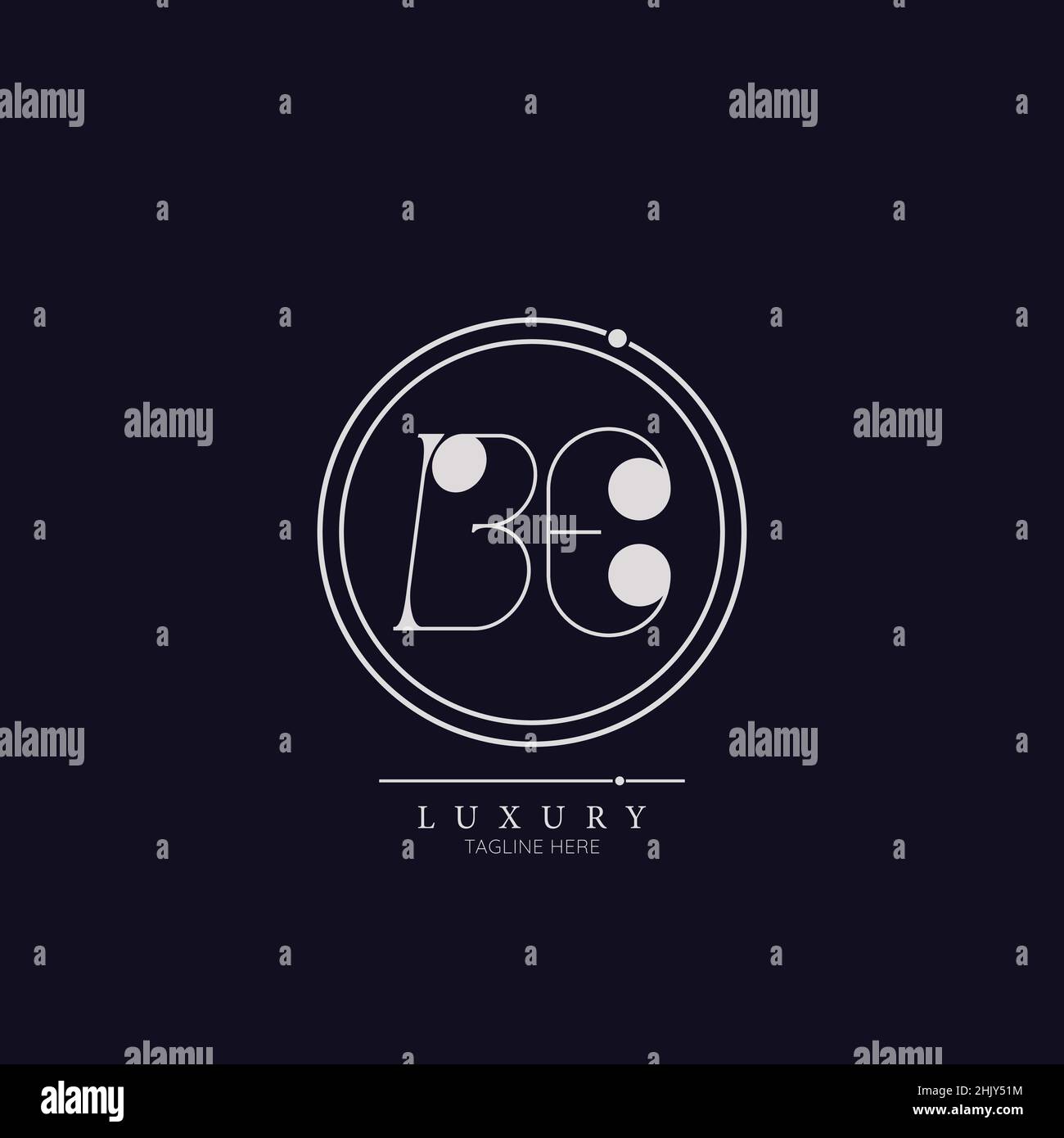 Unique modern BE Letter Business Logo Design Alphabet Icon Vector ...