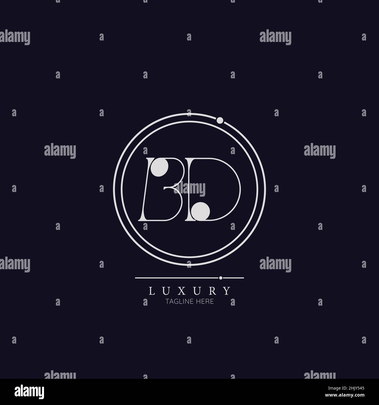 Unique modern BD Letter Business Logo Design Alphabet Icon Vector ...