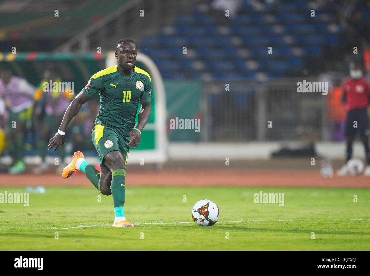 Yaounde, Cameroon, January, 30, 2022: Sadio Mané of Senegal during Senegal versus Equatorial ...