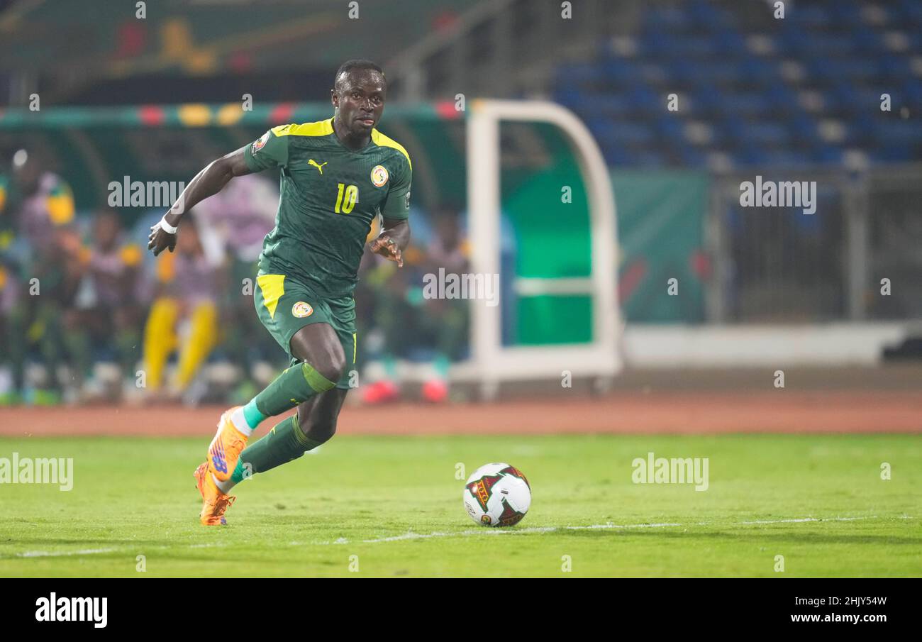 Yaounde, Cameroon, January, 30, 2022: Sadio Mané of Senegal during Senegal versus Equatorial ...
