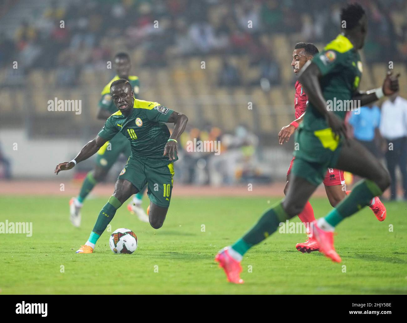 Yaounde, Cameroon, January, 30, 2022: Sadio Mané of Senegal during Senegal versus Equatorial ...
