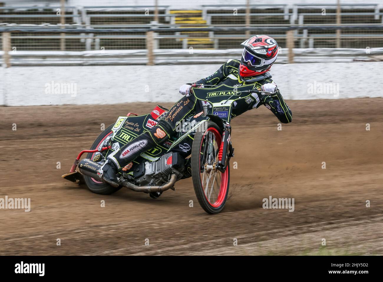 Drew Kemp. Ipswich Witches Speedway press day. 14 May 2021 Stock Photo ...
