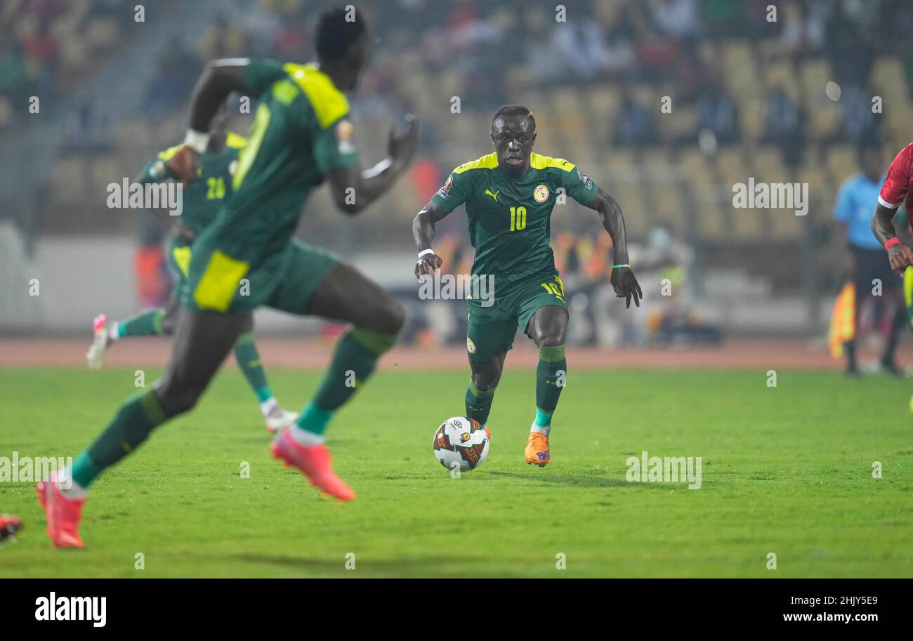 Yaounde, Cameroon, January, 30, 2022: Sadio Mané of Senegal during Senegal versus Equatorial ...