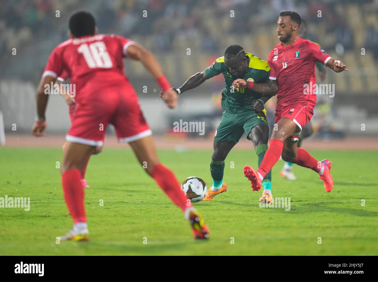 Yaounde, Cameroon, January, 30, 2022: Sadio Mané of Senegal during Senegal versus Equatorial ...