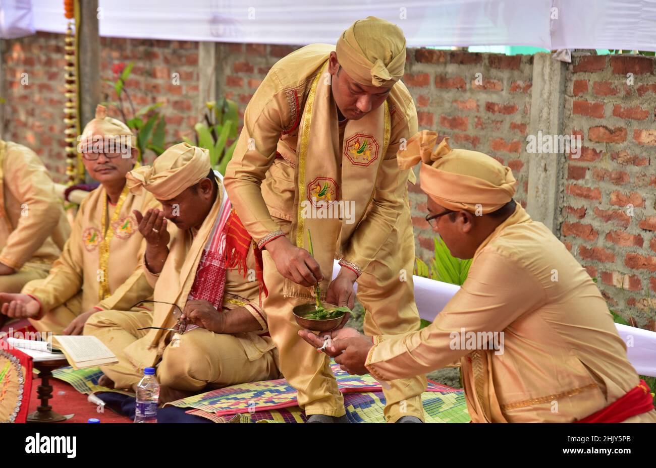 Guwahati, Guwahati, India. 31st Jan, 2022. People belonging to Ahom ...