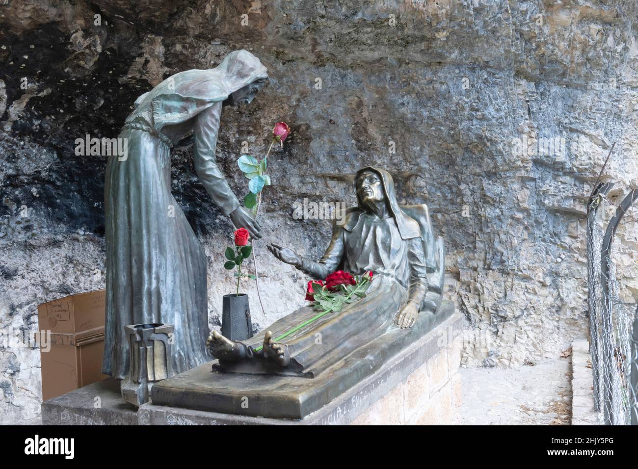 Garden of Miracles of Roccaporena, Statue of Santa Rita by Roberto ...