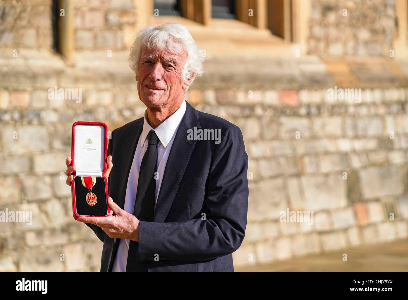 Cinematographer Sir Roger Deakins, from Kingswear, Devon, after being ...
