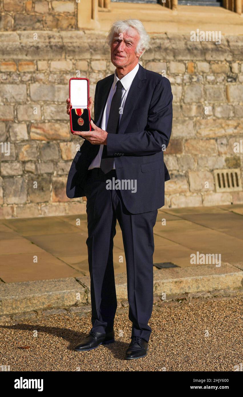 Cinematographer Sir Roger Deakins, from Kingswear, Devon, after being ...