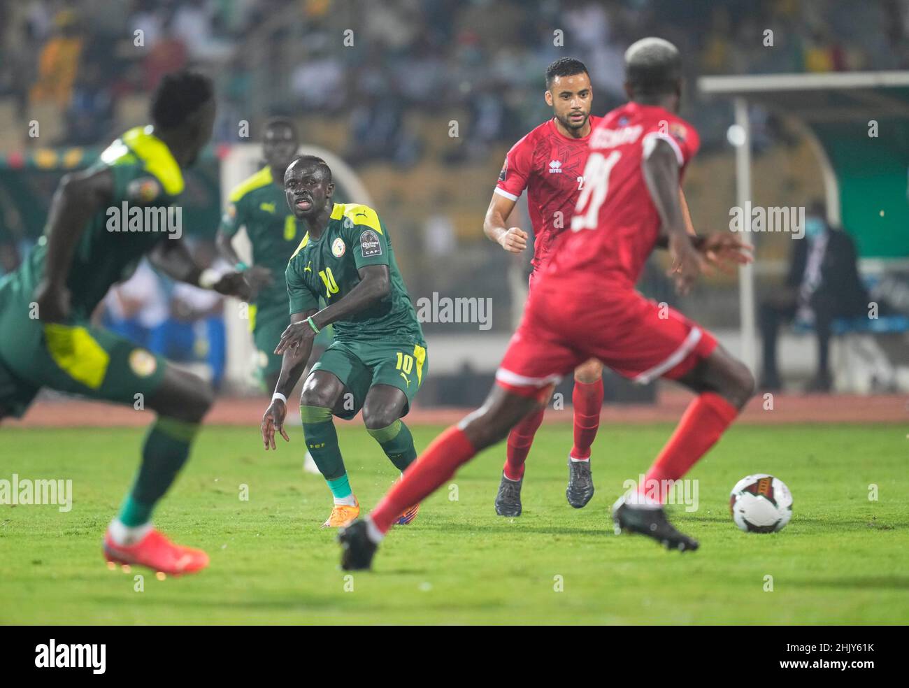 Yaounde, Cameroon, January, 30, 2022: Sadio Mané of Senegal during Senegal versus Equatorial ...