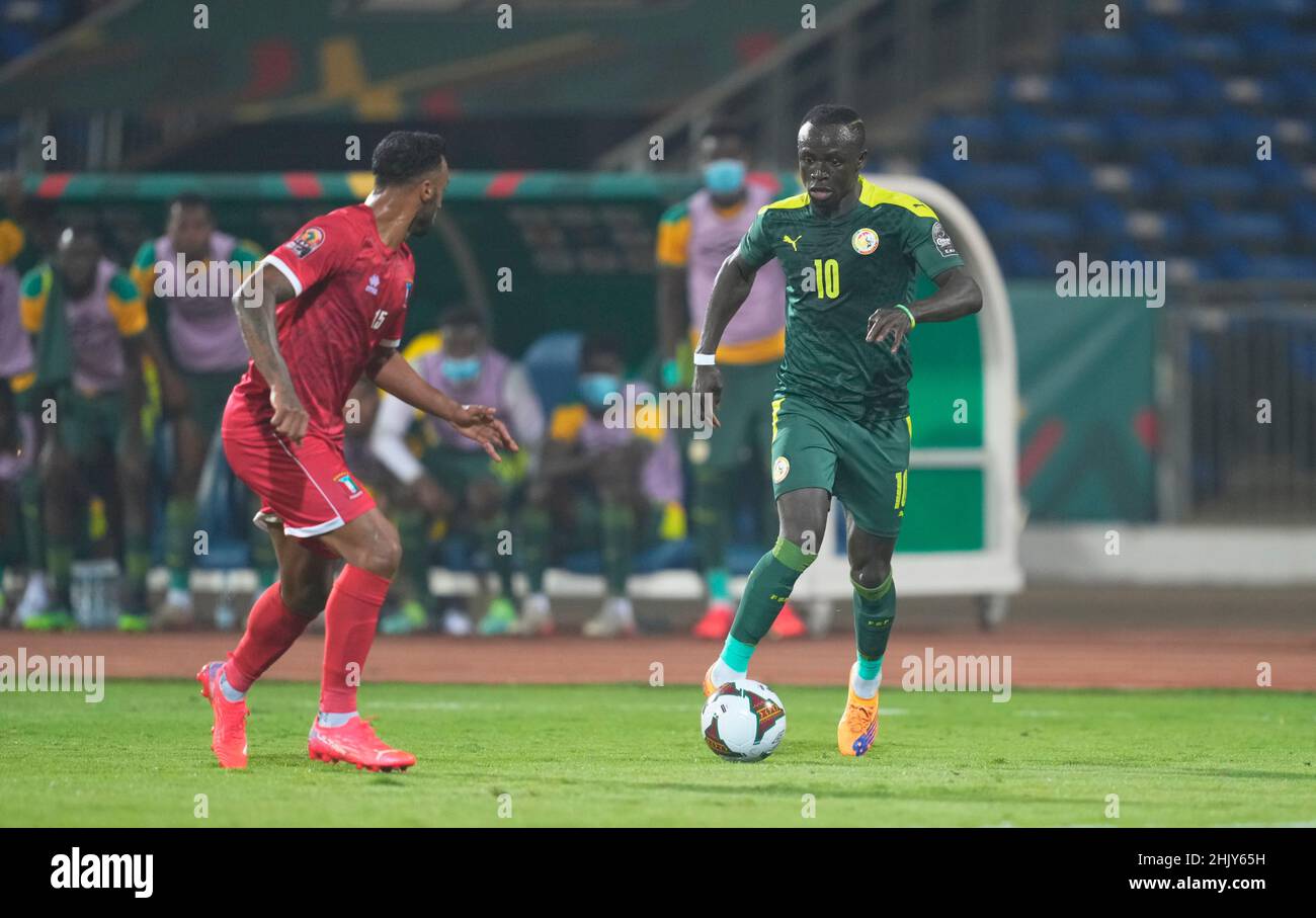 Yaounde, Cameroon, January, 30, 2022: Sadio Mané of Senegal during Senegal versus Equatorial ...