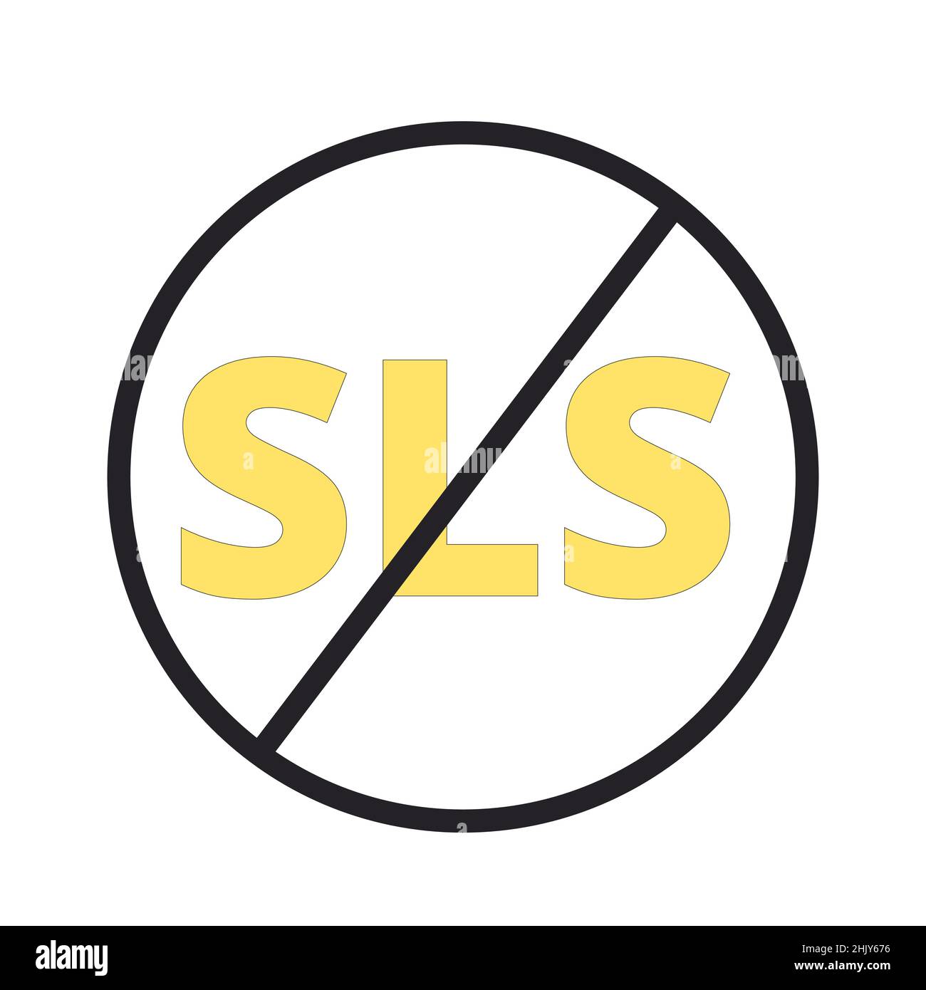 SLS free sign. Sulfates free symbol. Vector illustration Stock Vector ...