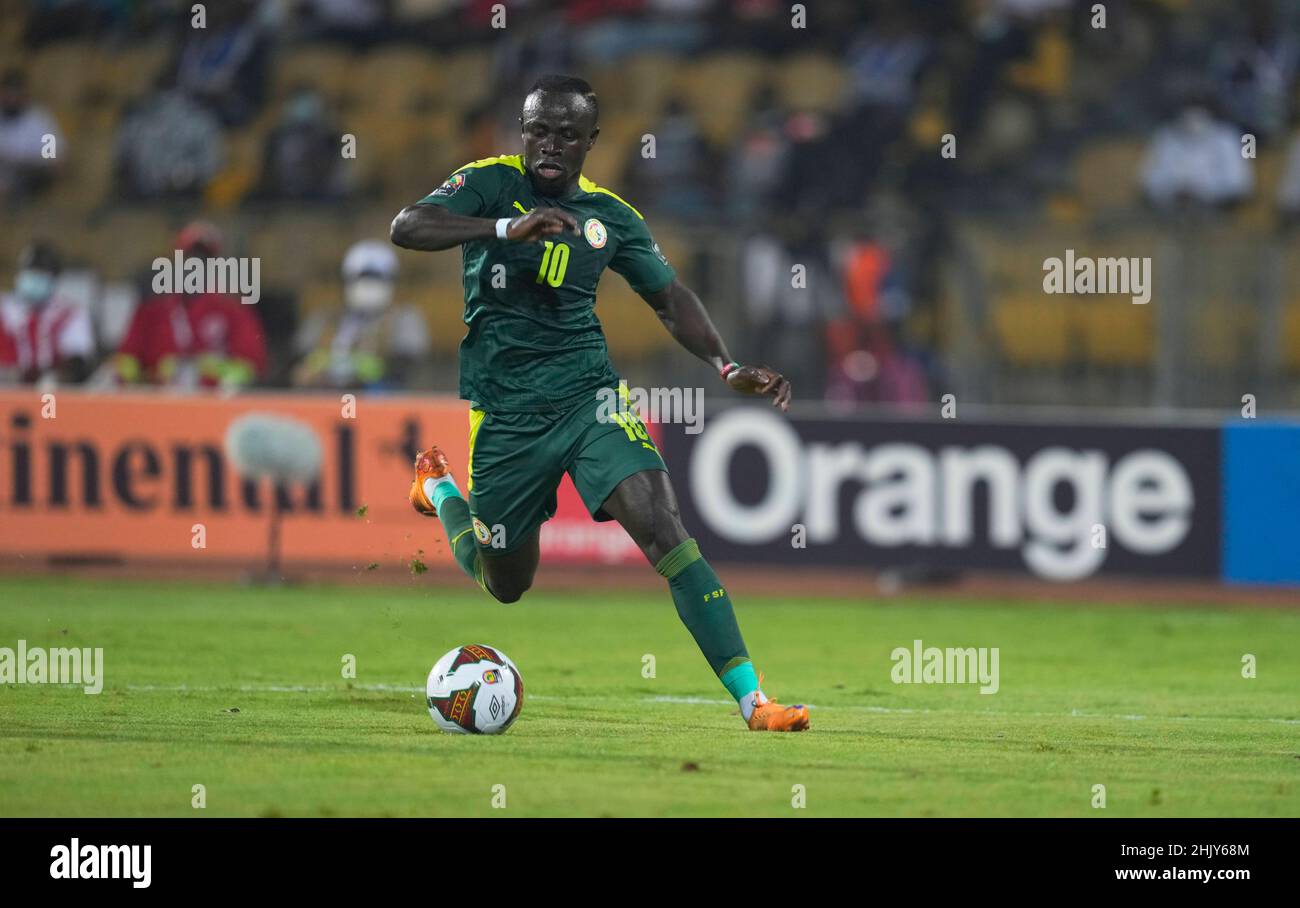 Yaounde, Cameroon, January, 30, 2022: Sadio Mané of Senegal during Senegal versus Equatorial ...