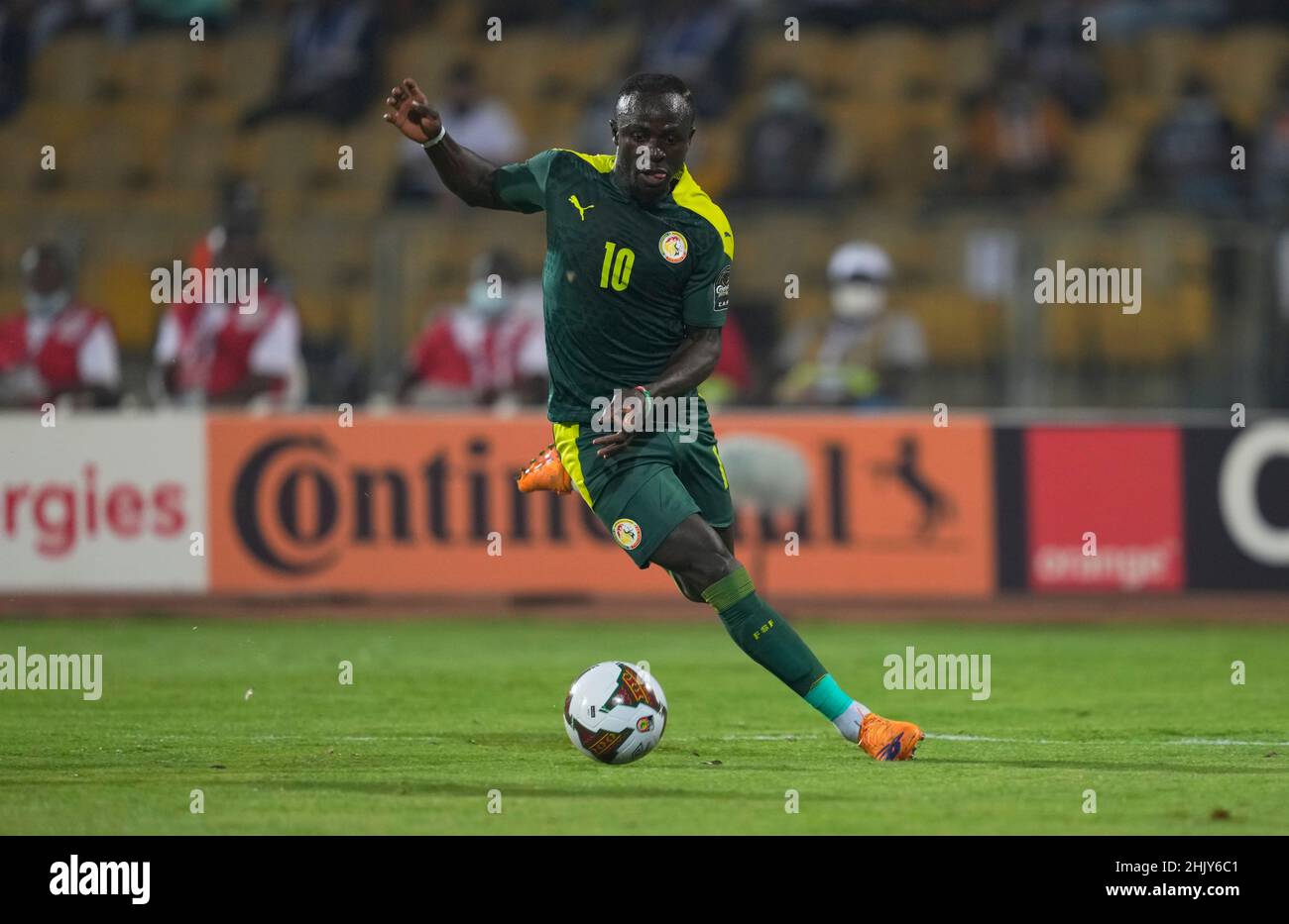 Yaounde, Cameroon, January, 30, 2022: Sadio Mané of Senegal during Senegal versus Equatorial ...
