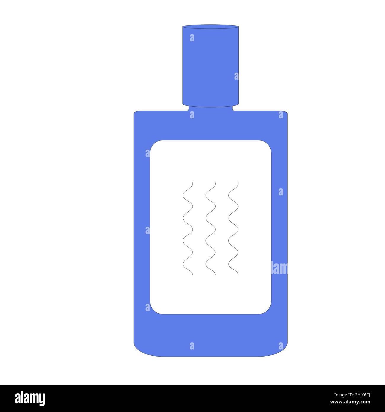 Shampoo or conditioner for curly hair. Vector illustration Stock Vector ...