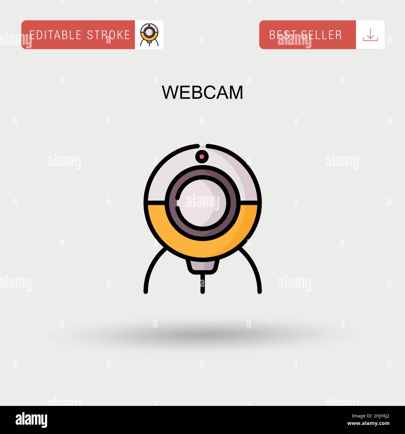 Webcam icon Stock Vector Images - Alamy