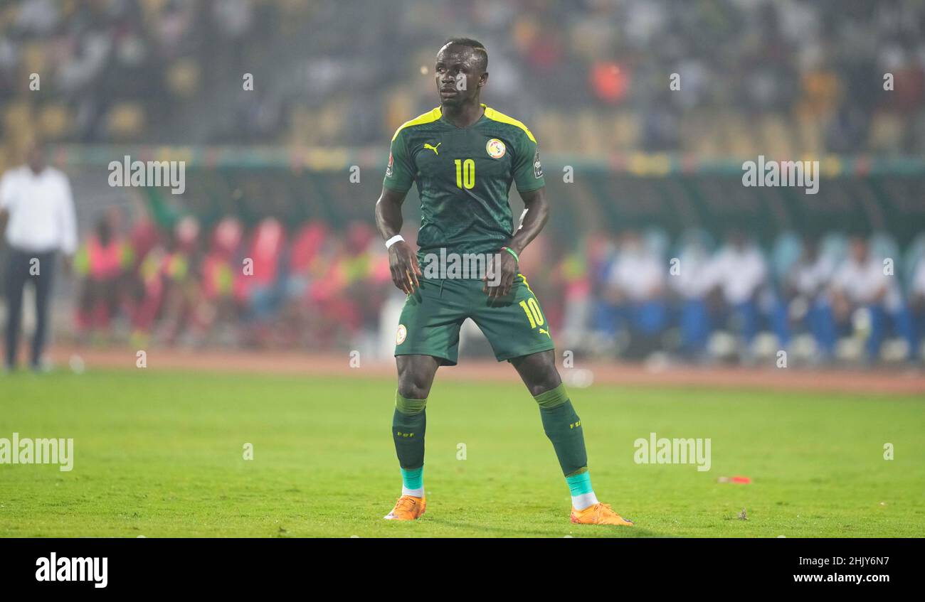 Yaounde, Cameroon, January, 30, 2022: Sadio Mané of Senegal during Senegal versus Equatorial ...