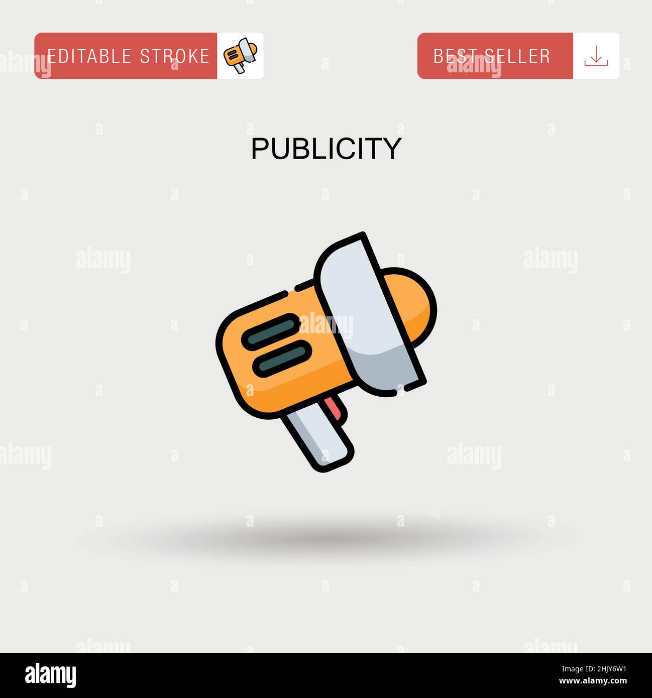 Announcement icon vector Stock Vector Images - Alamy