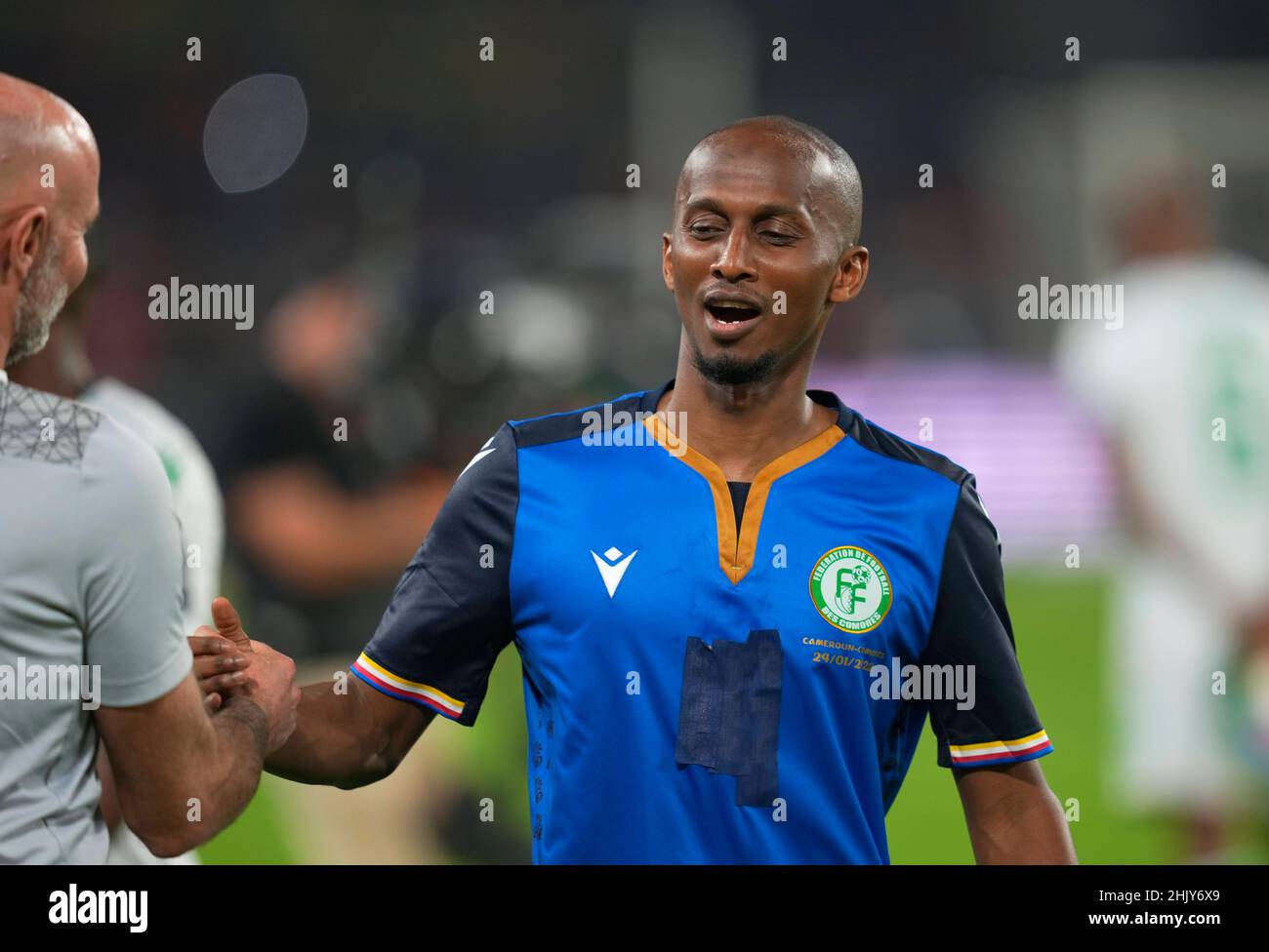 Yaounde, Cameroon, January, 24, 2022: Kassim Abdallah of Comoros during ...