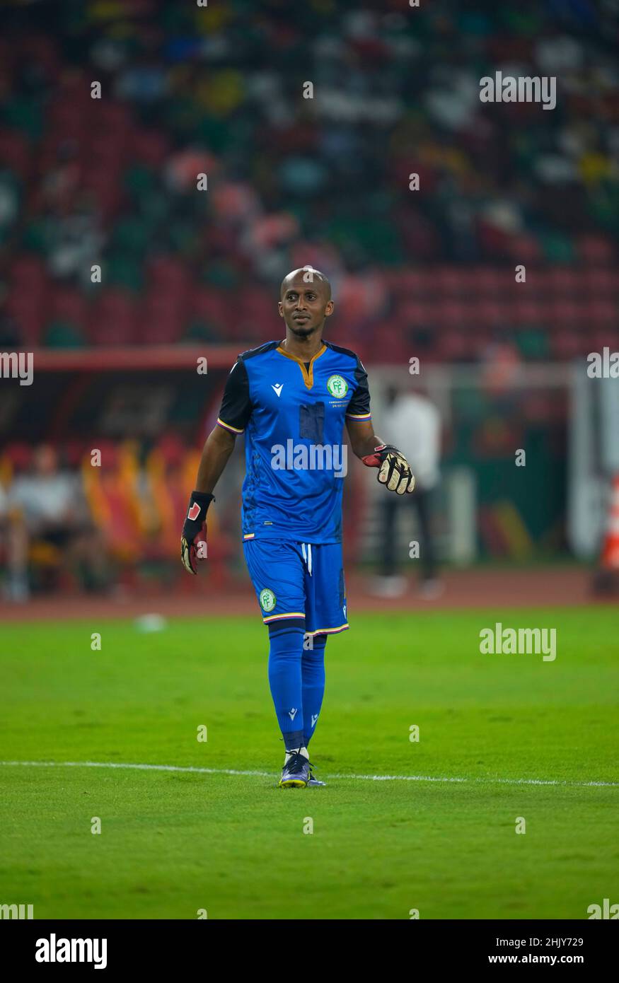 Yaounde, Cameroon, January, 24, 2022: Kassim Abdallah of Comoros during ...