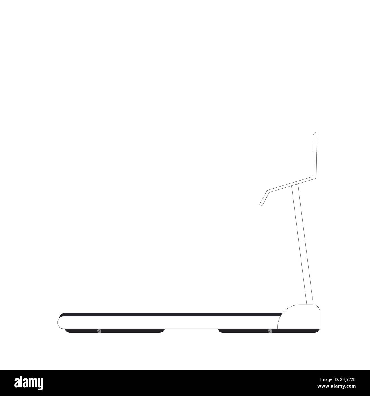 Treadmill machine. Cardiovascular equipment for fitness club, gym ...