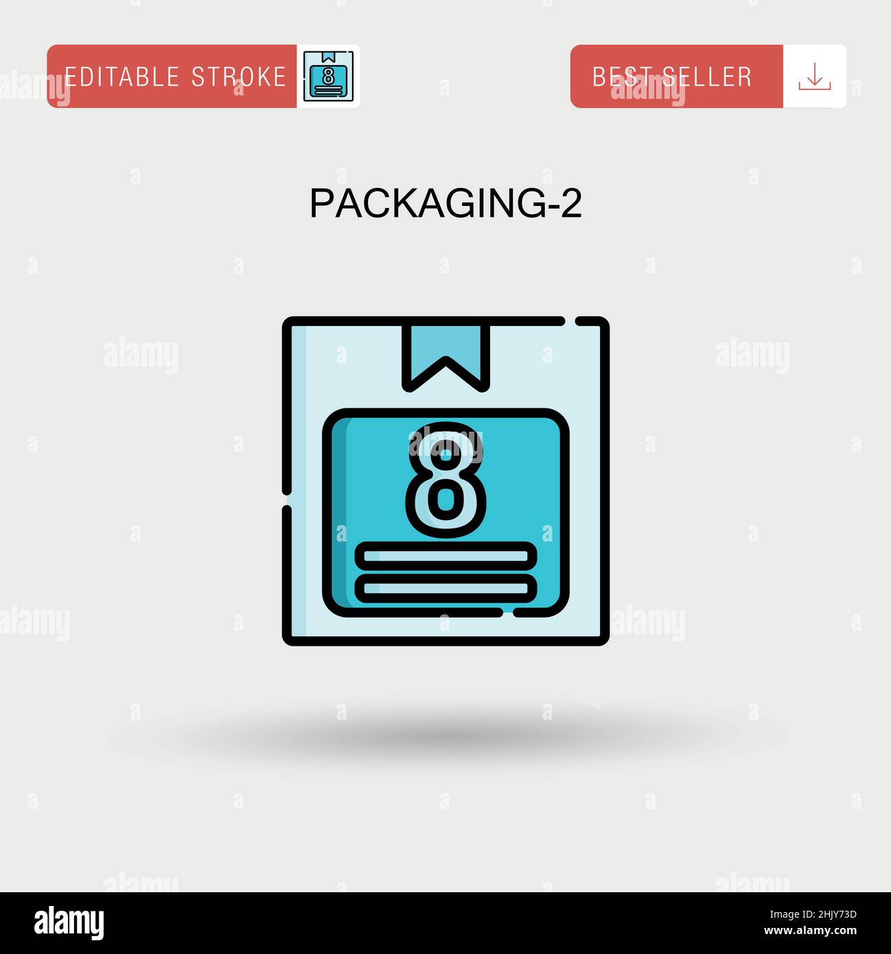 Packaging-2 Simple vector icon Stock Vector Image & Art - Alamy