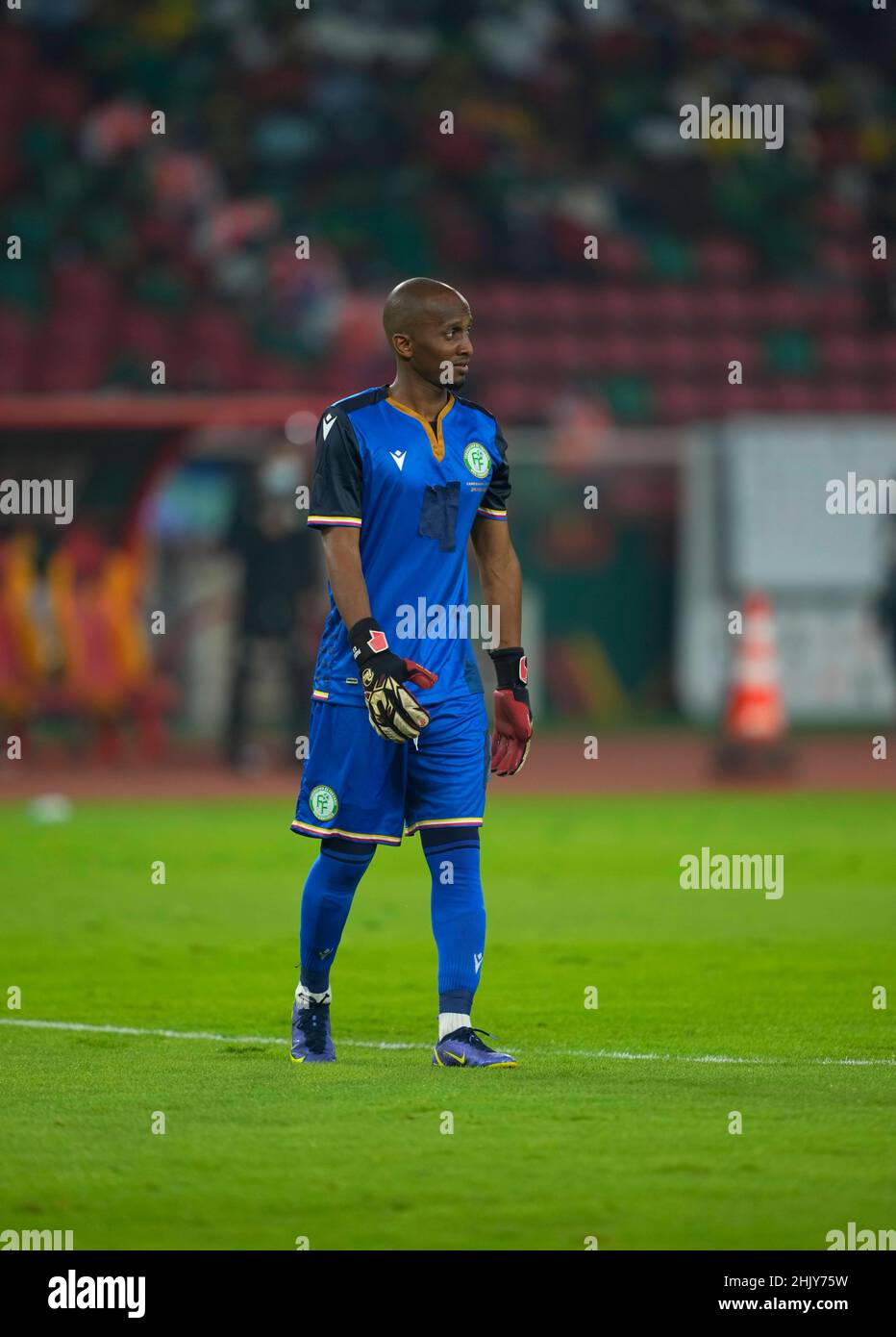 Yaounde, Cameroon, January, 24, 2022: Kassim Abdallah of Comoros during ...