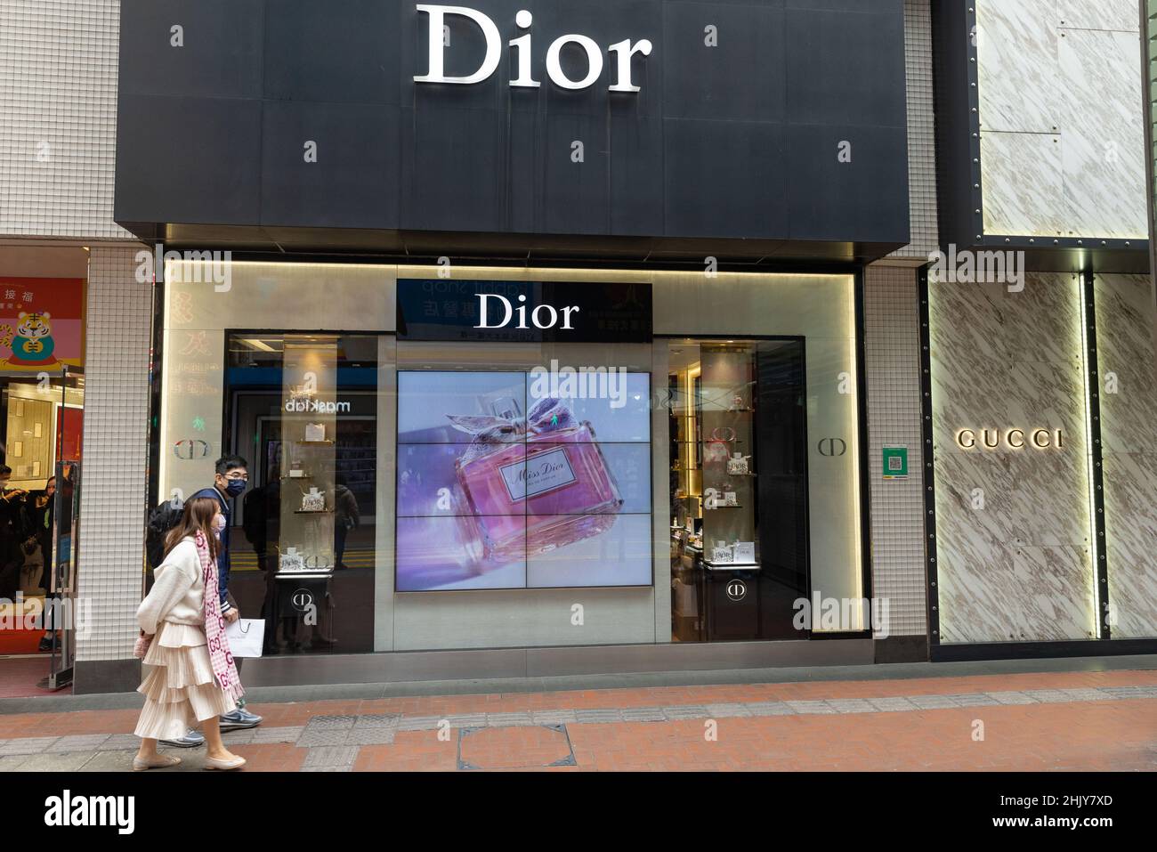 Dior store in Hong Kong Hong Kong, S.A.R. Hong Kong, January 30, 2022 ...