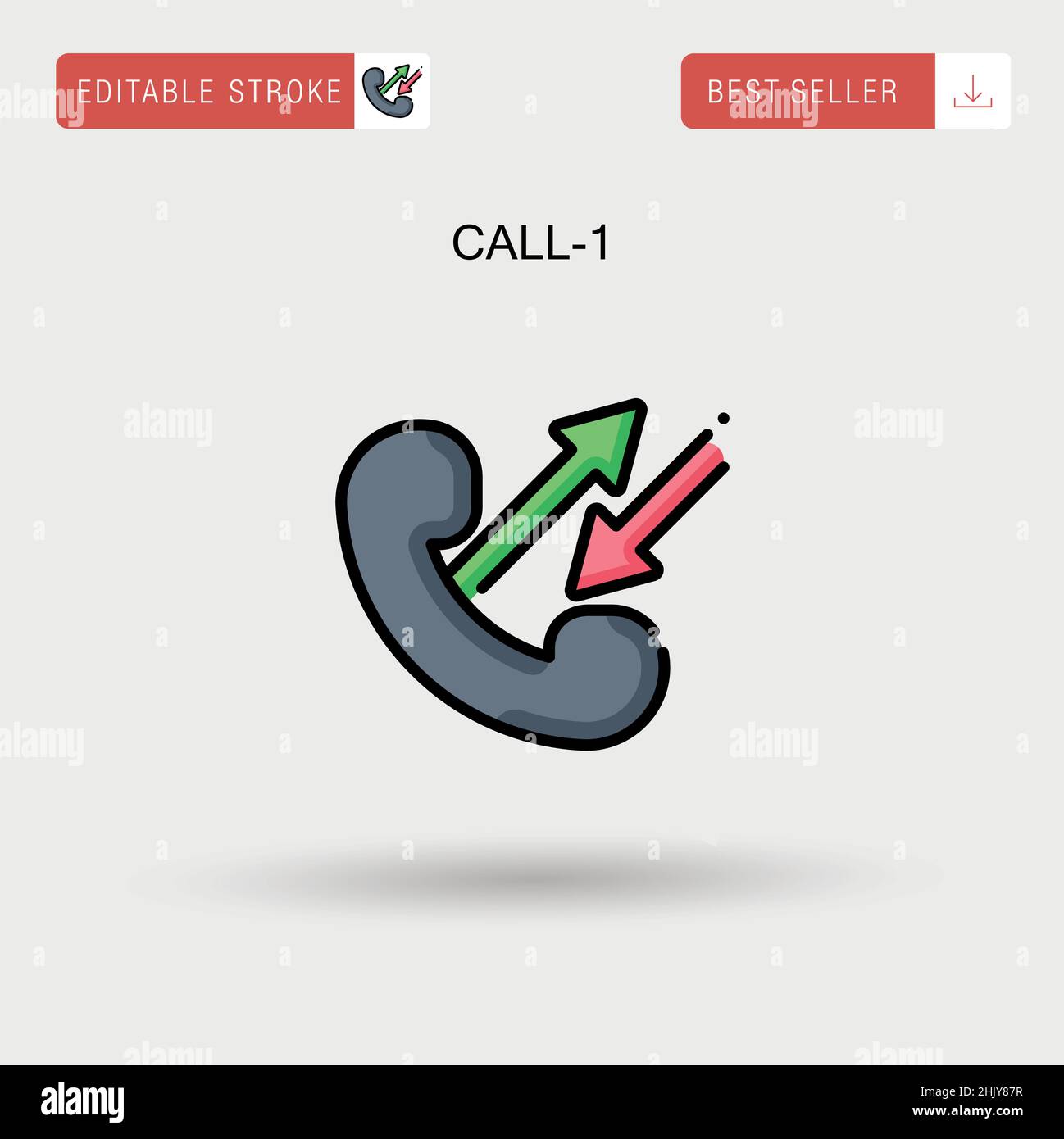 Call-1 Simple vector icon Stock Vector Image & Art - Alamy