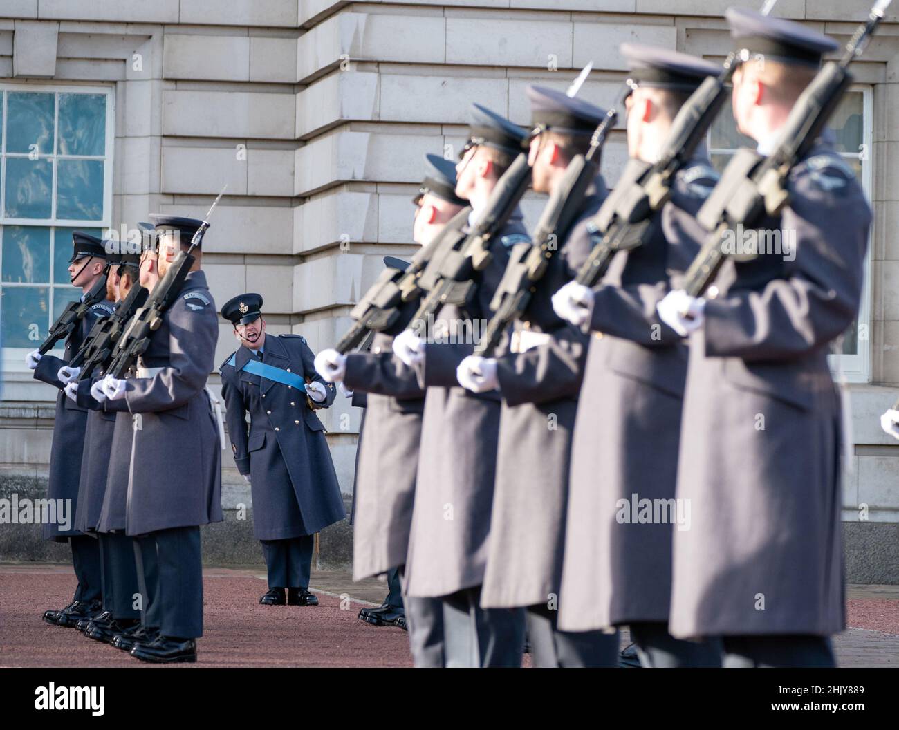 Raf regiment changing of the guard hi-res stock photography and images ...