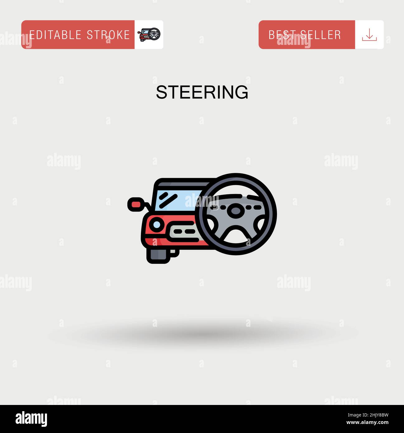 Steering Simple vector icon Stock Vector Image & Art - Alamy