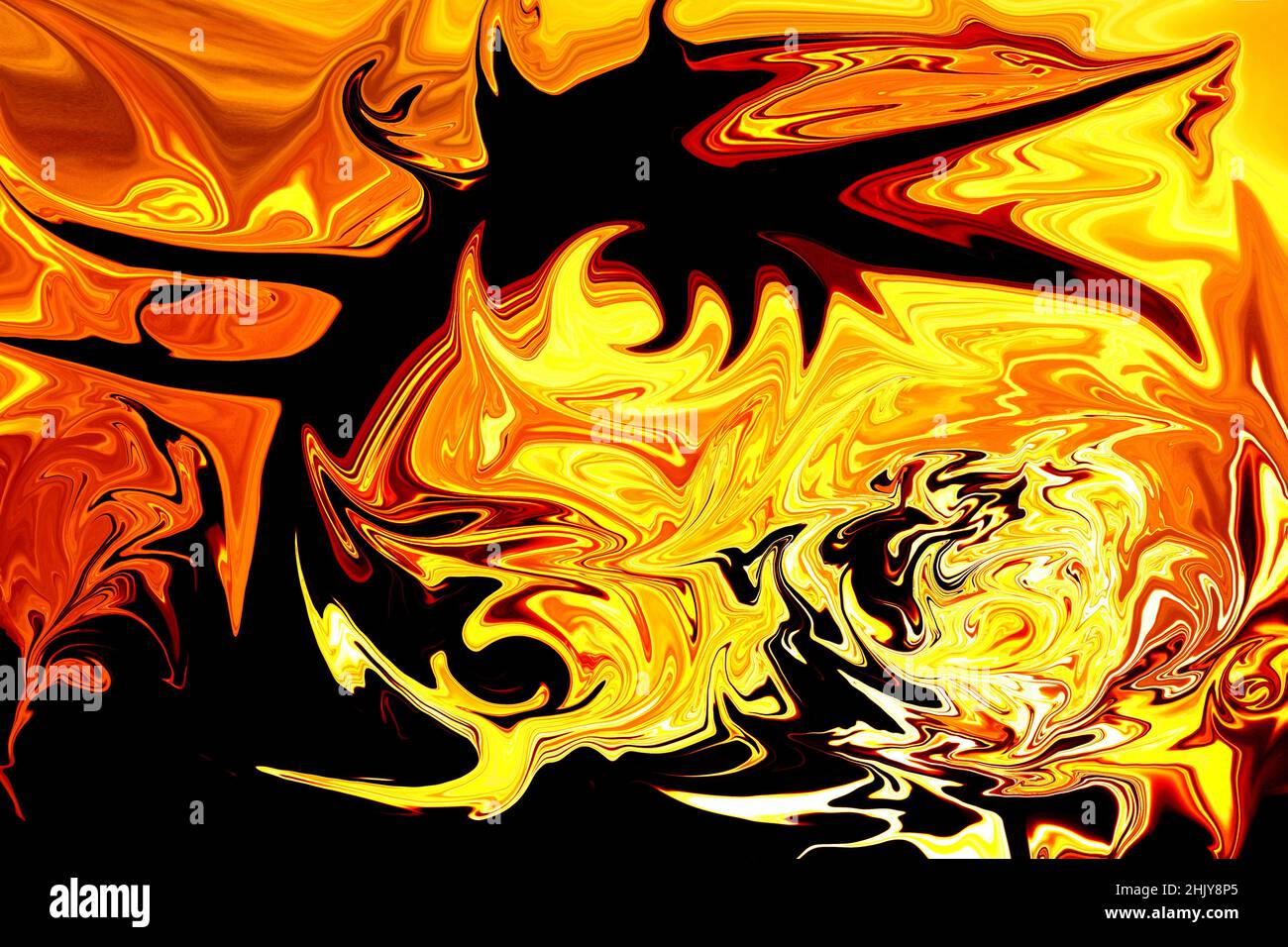 Black Dragon, Abstract Digital Marbling Stock Photo - Alamy