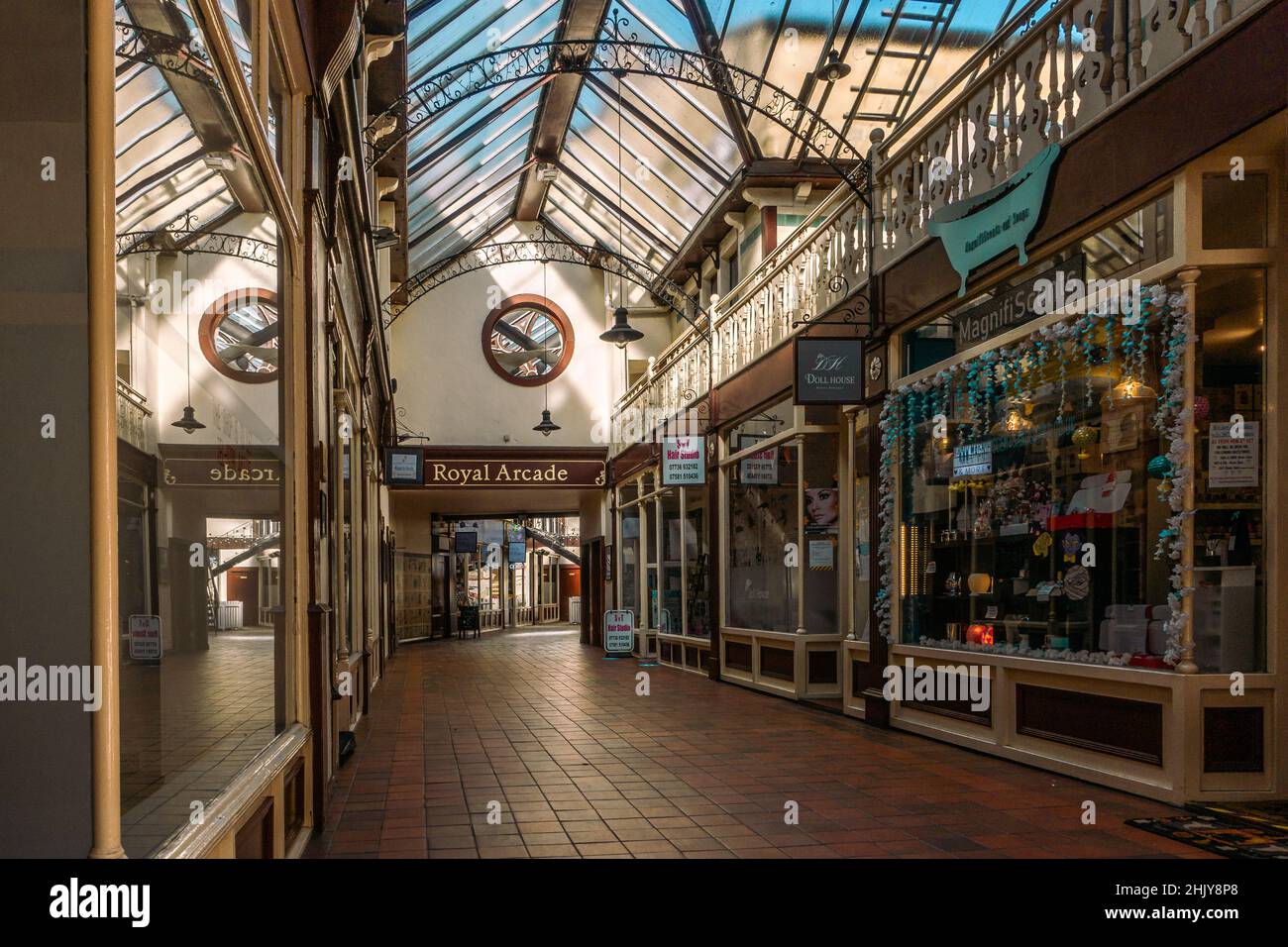 Restored Keighley Royal Arcade shopping centre and underground hidden ...