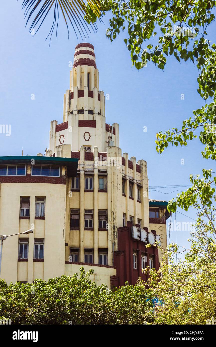 Mumbai, Maharashtra, India : Colonial era art deco building of the Eros ...