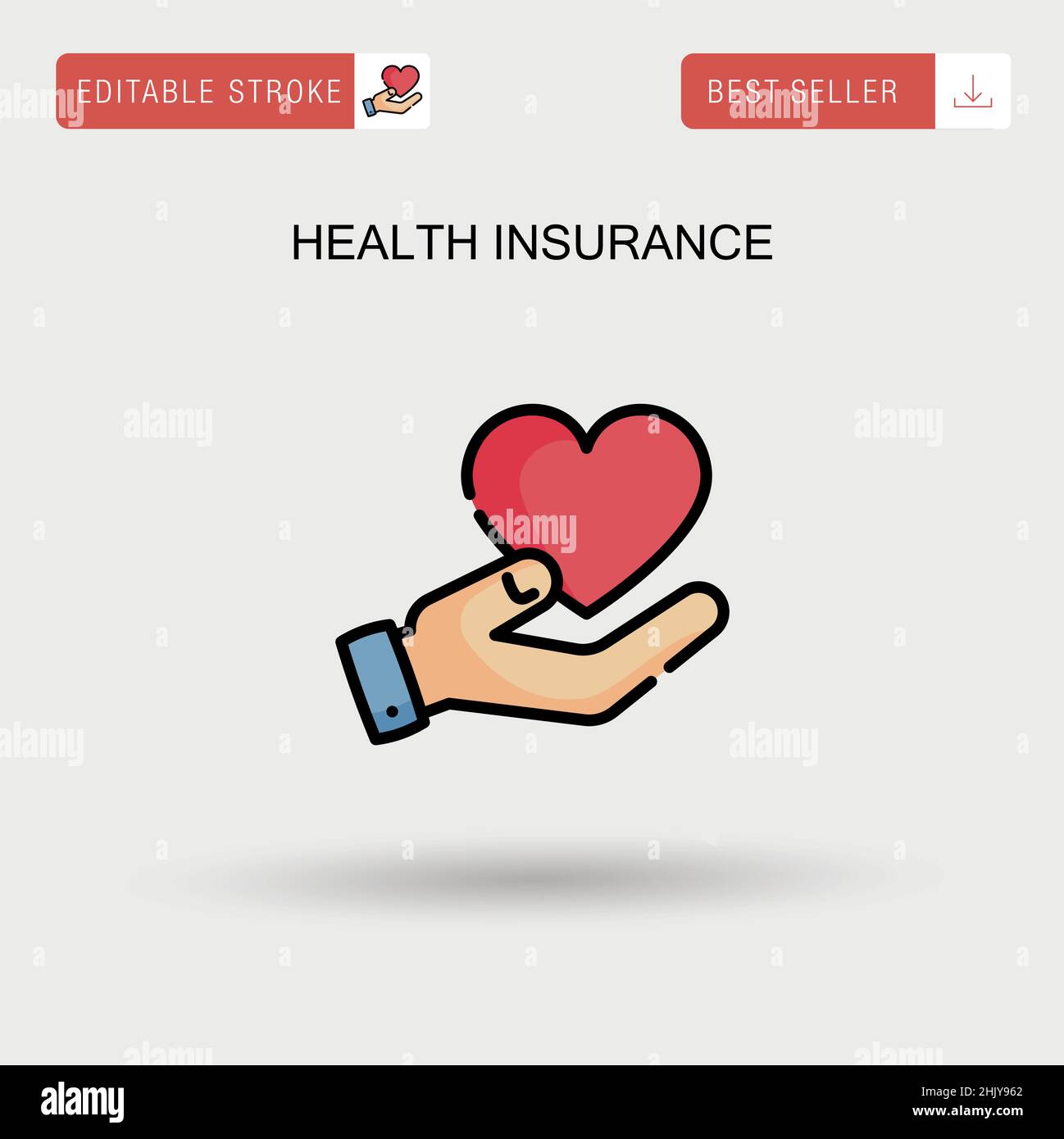 Check health insurance icon hi-res stock photography and images - Alamy