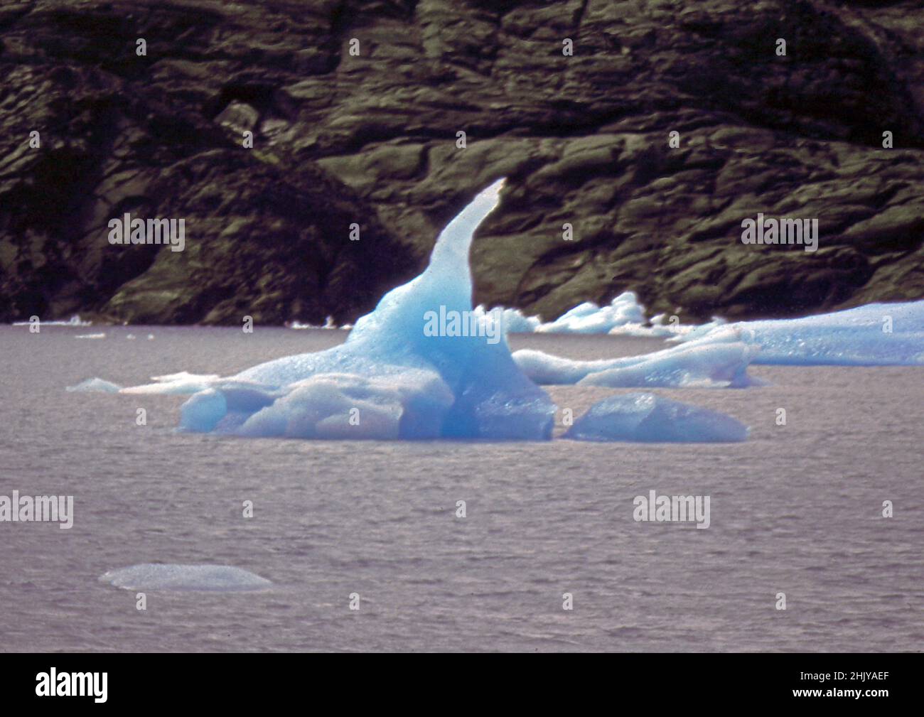 Patagonia Argentina, Iceberg in the Argentino Lake (scanned from ...