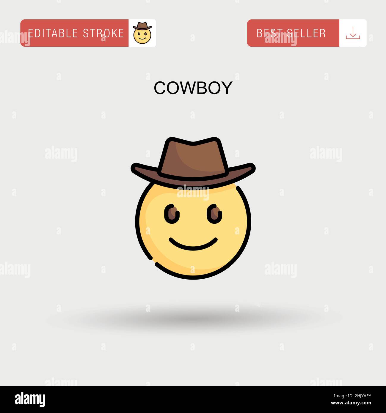 Cartoon style drawing cowboy hi-res stock photography and images - Alamy
