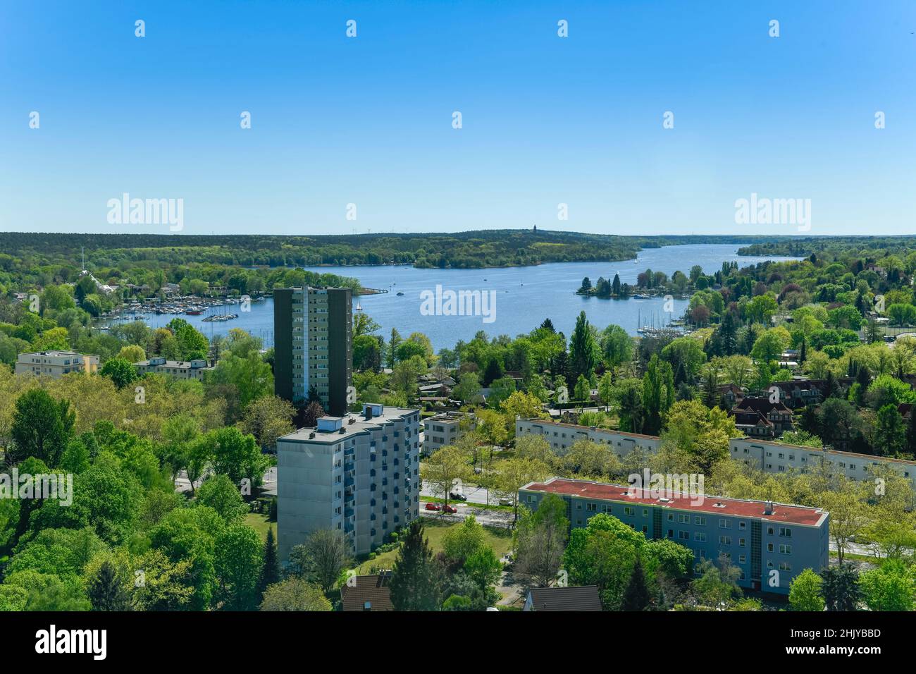 Havel, Scharfe Lanke, Heerstraße, Spandau, Berlin, Deutschland Stock ...