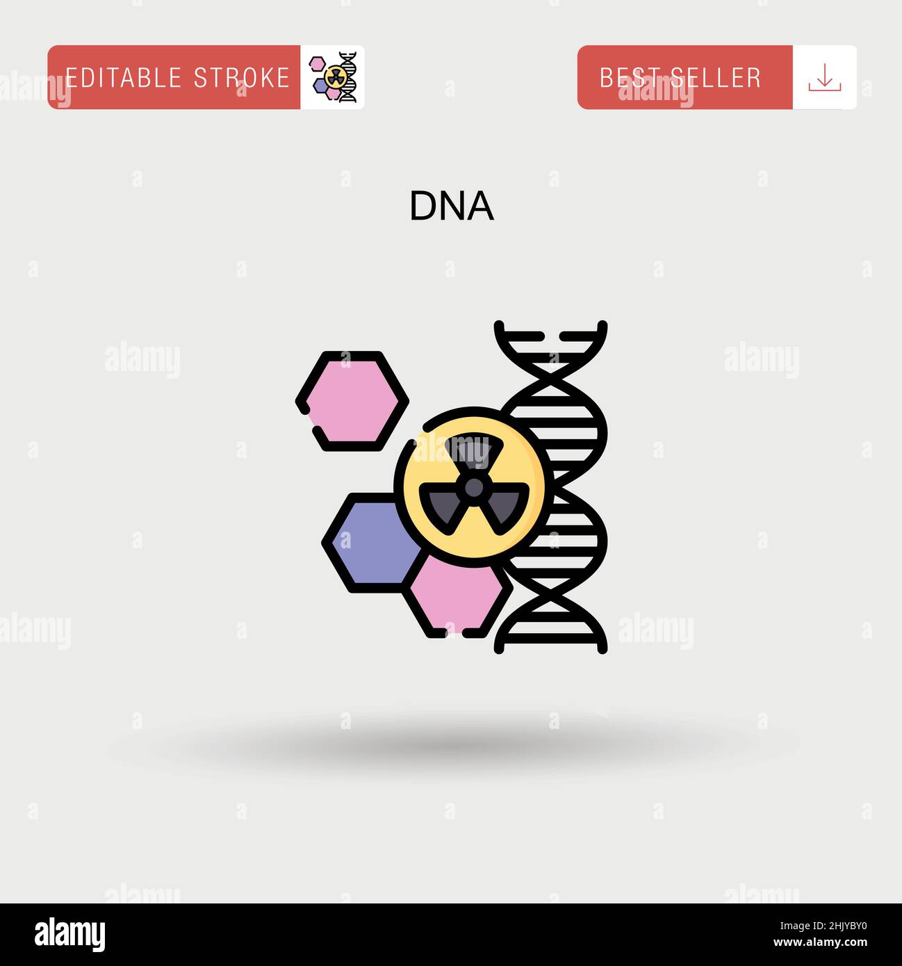 Dna Simple vector icon Stock Vector Image & Art - Alamy