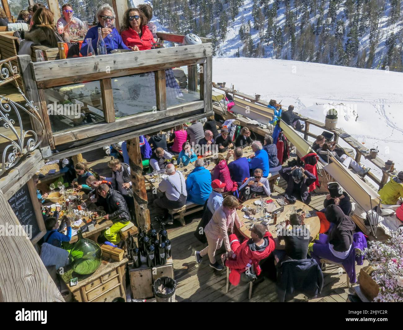Restaurant Chez Vrony, Findeln, Zermatt, Wallis, Schweiz Stock Photo ...