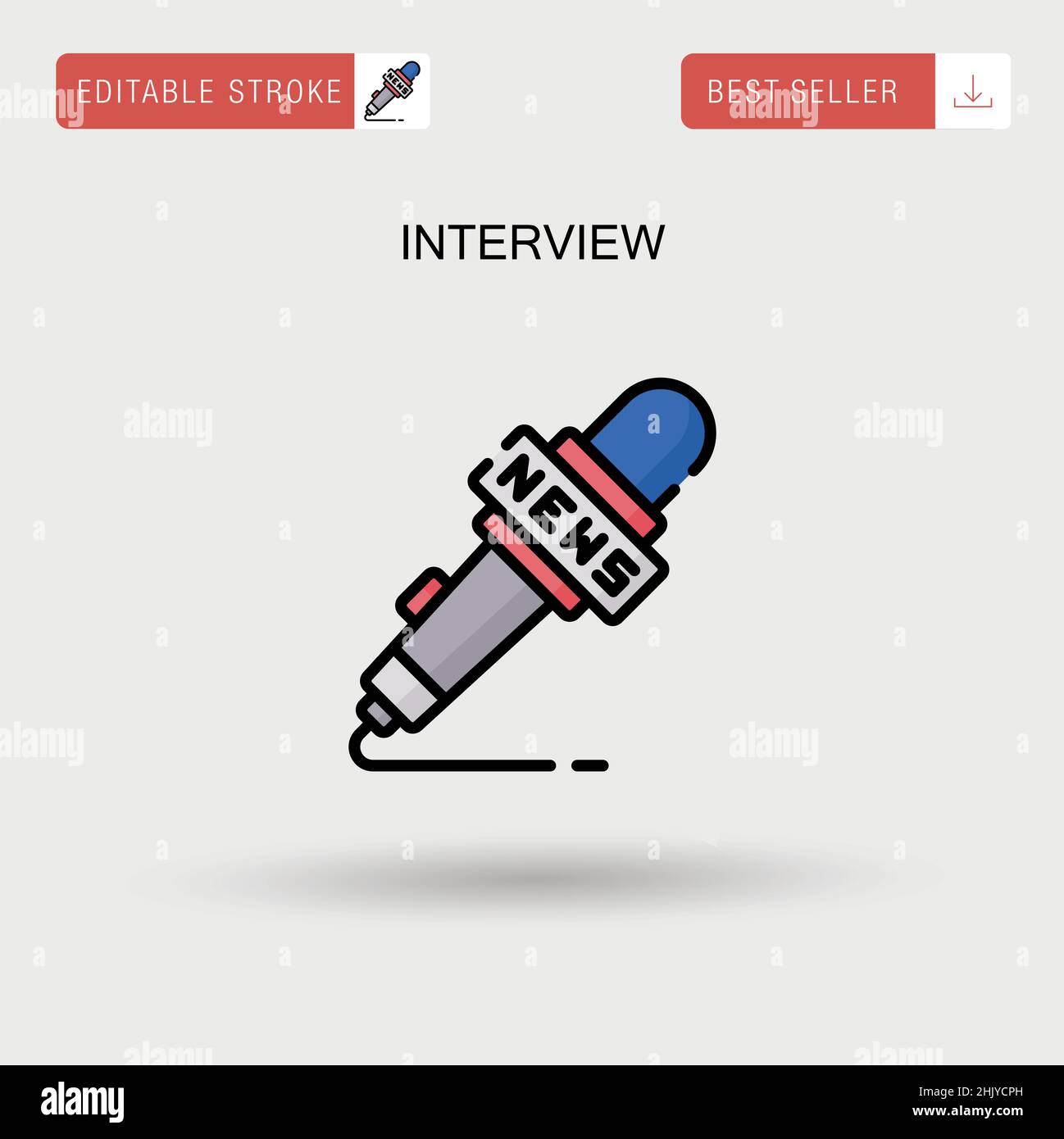 Interview Simple vector icon Stock Vector Image & Art - Alamy