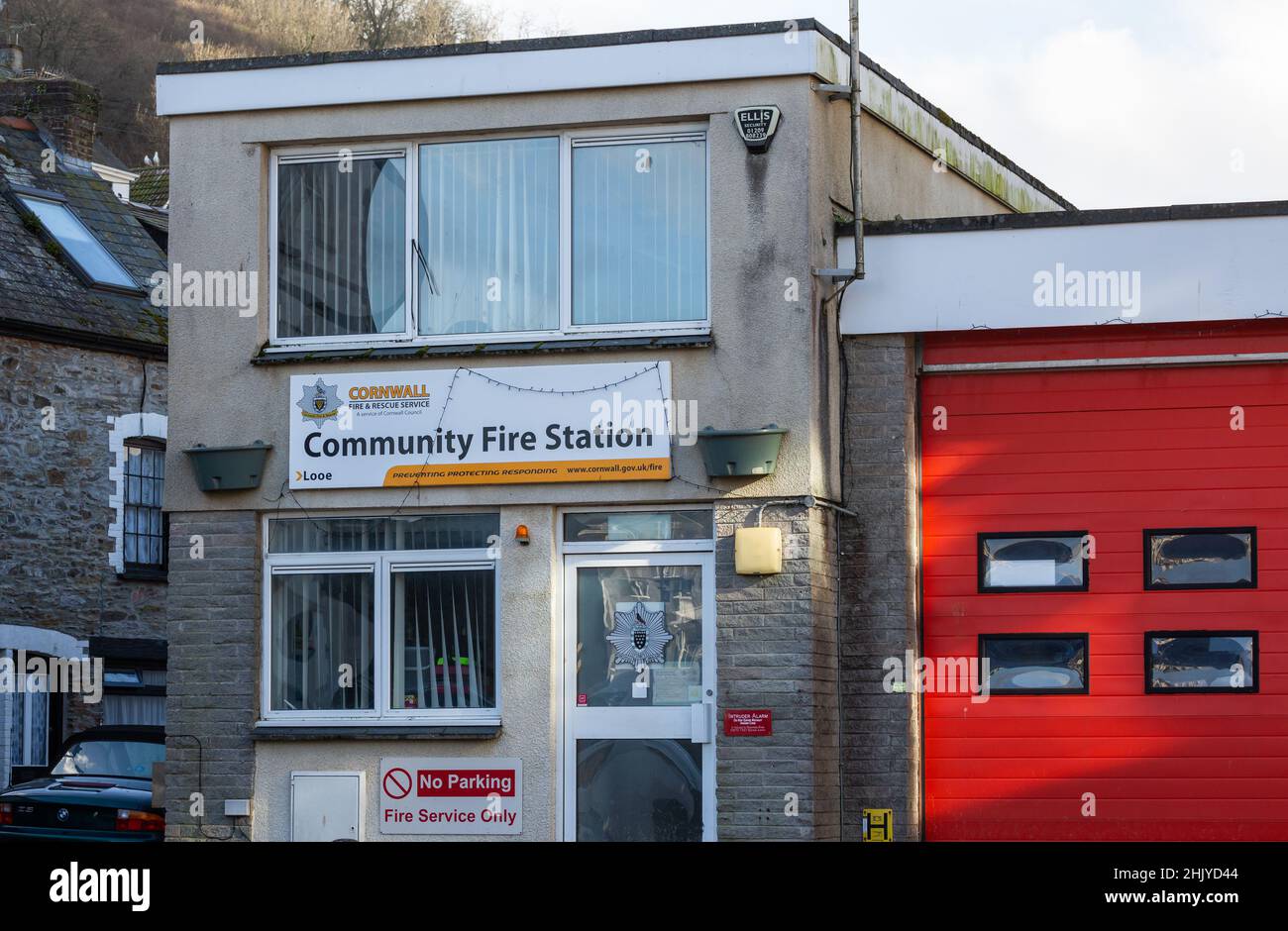 Community Fire Station in Looe, Cornwall, UK Stock Photo - Alamy