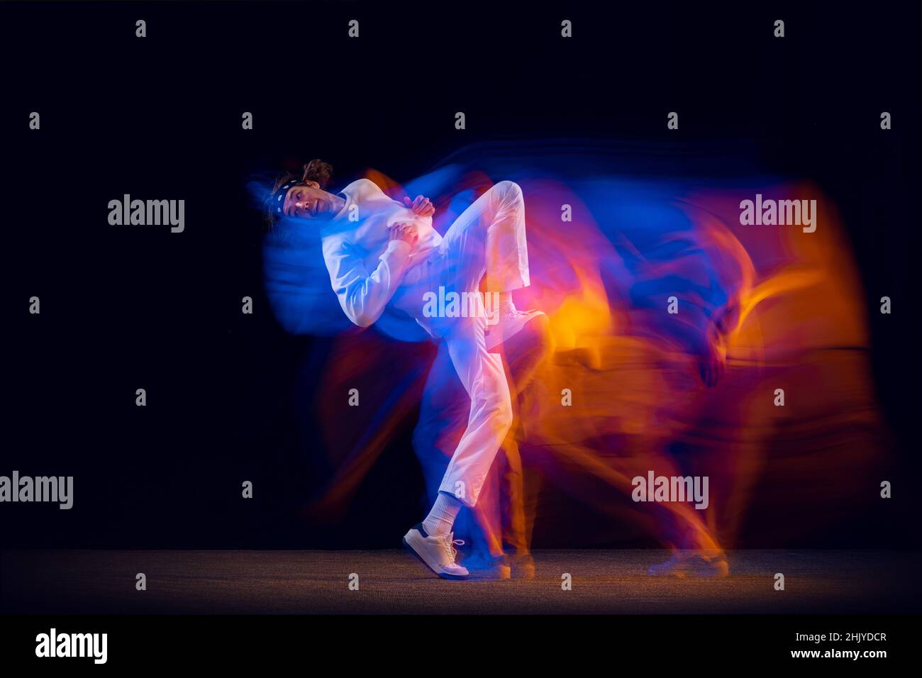 Sportive emotional man dancer hi-res stock photography and images - Alamy