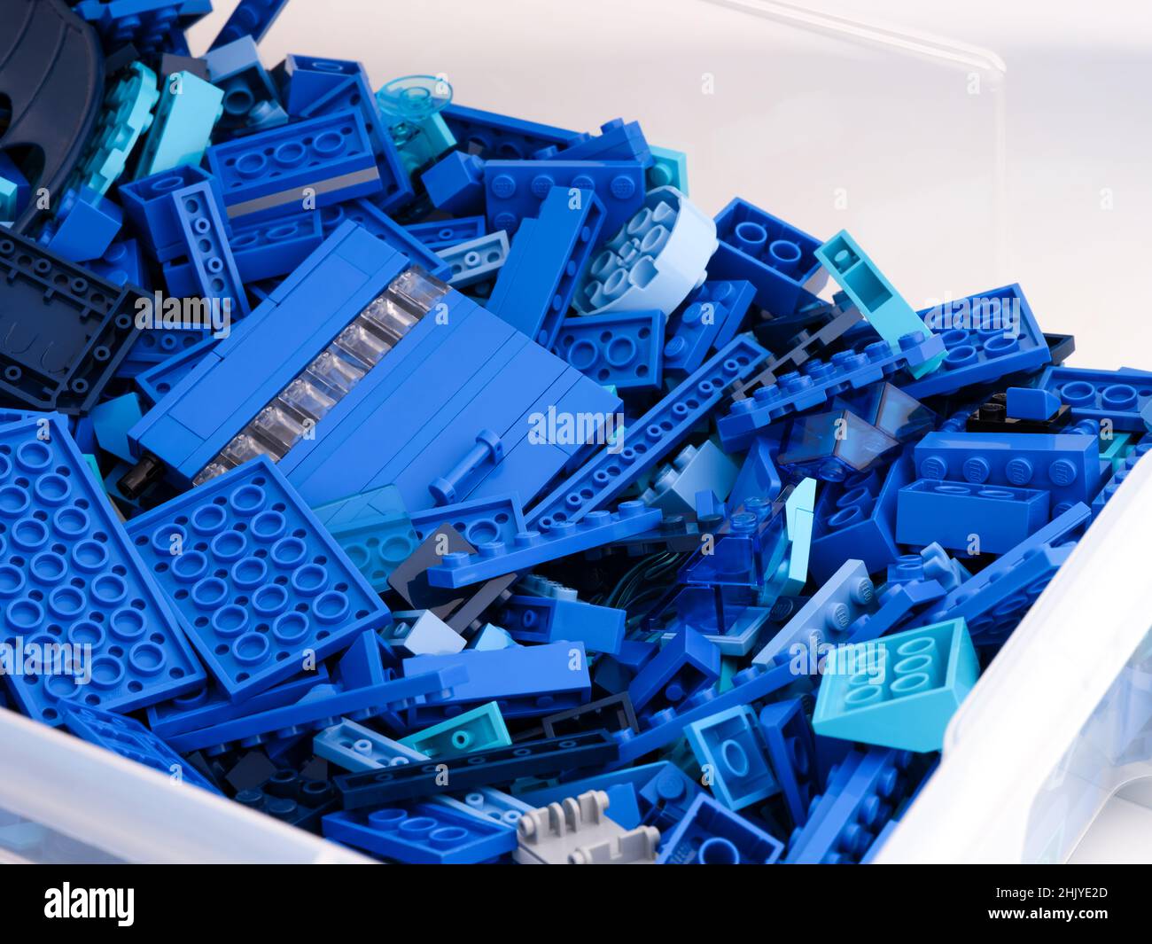 Azure lego brick hi-res stock photography and images - Alamy