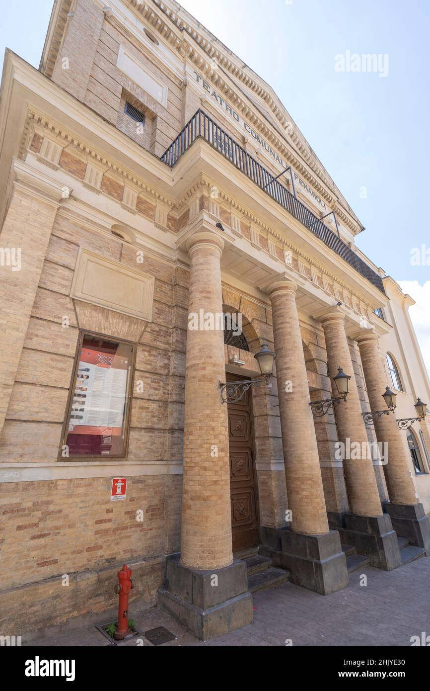 Via Strada de Frentani street, Fenaroli Theater, Lanciano, Abruzzo ...