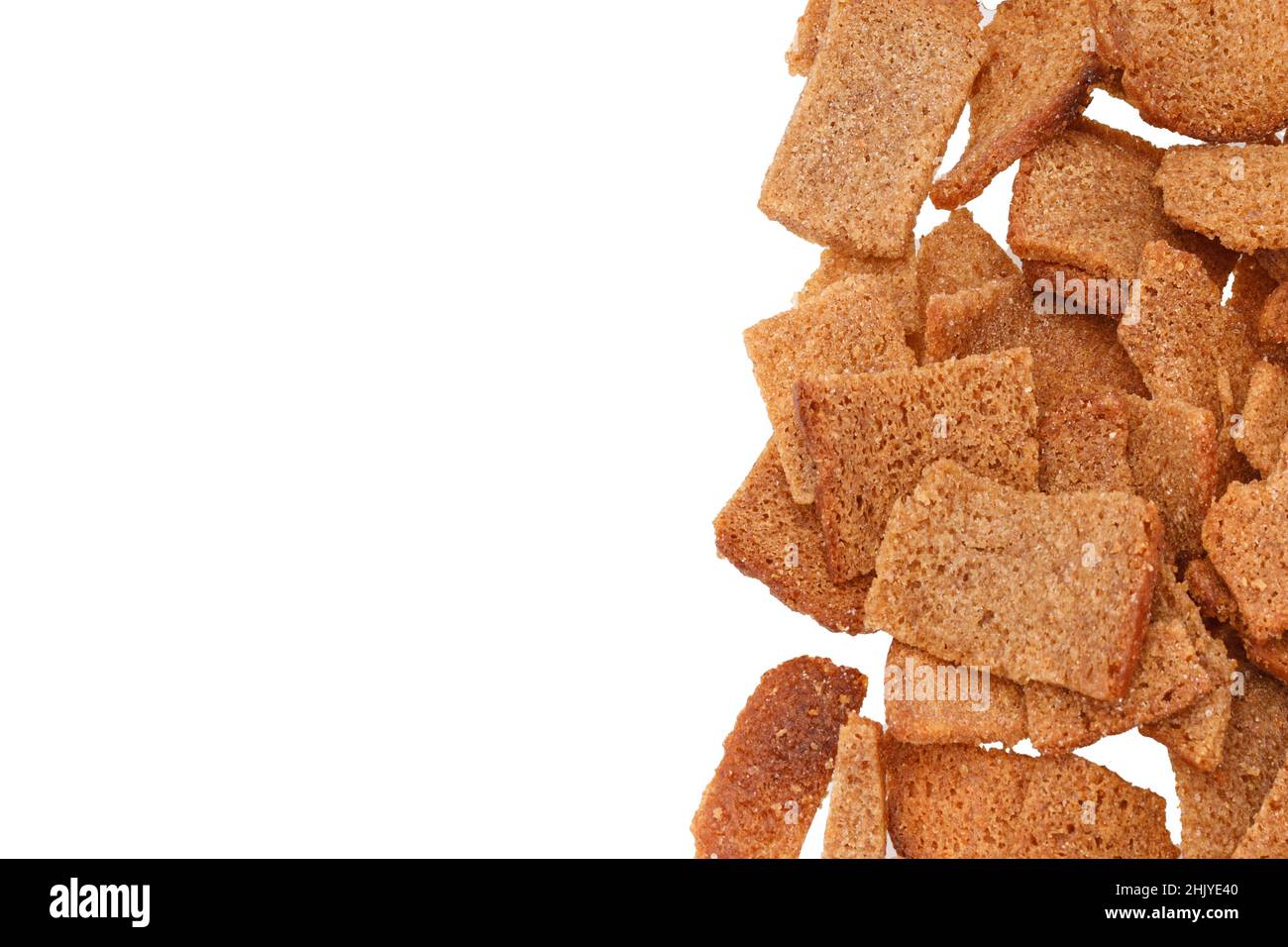 heap of rye crackers isolated on white background. High quality photo ...